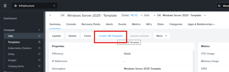 Creating And Maintaining A Template Virtual Machine In Nutanix Jeroen