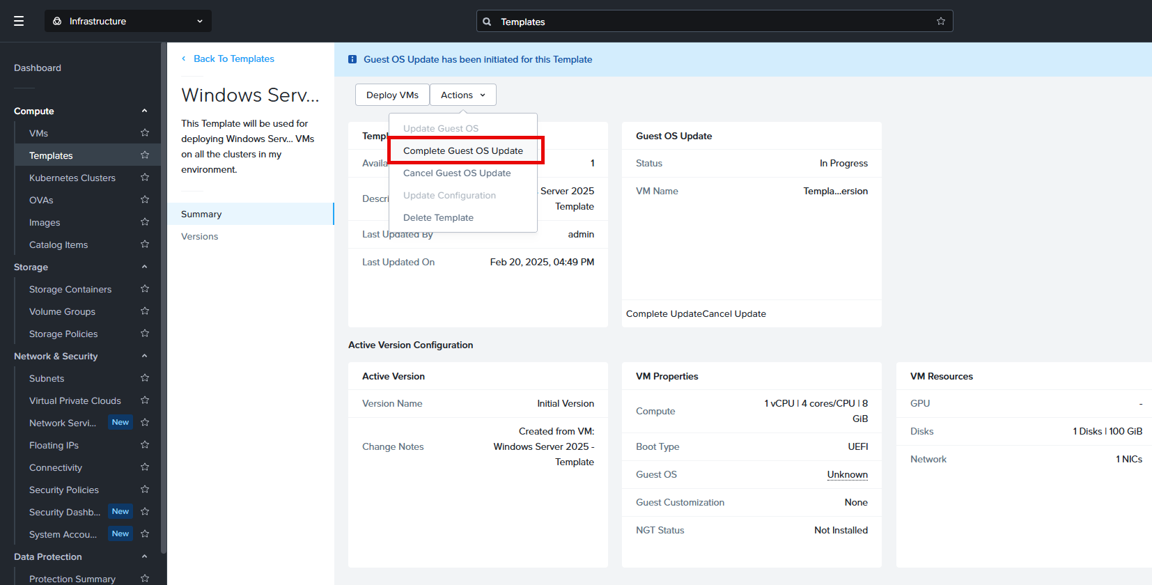 Creating And Maintaining A Template Virtual Machine In Nutanix Jeroen